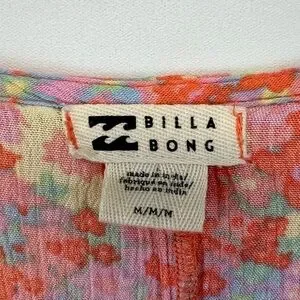 Billabong | Dresses | Billabong All For You Floral Wrap Mini Dress M ...